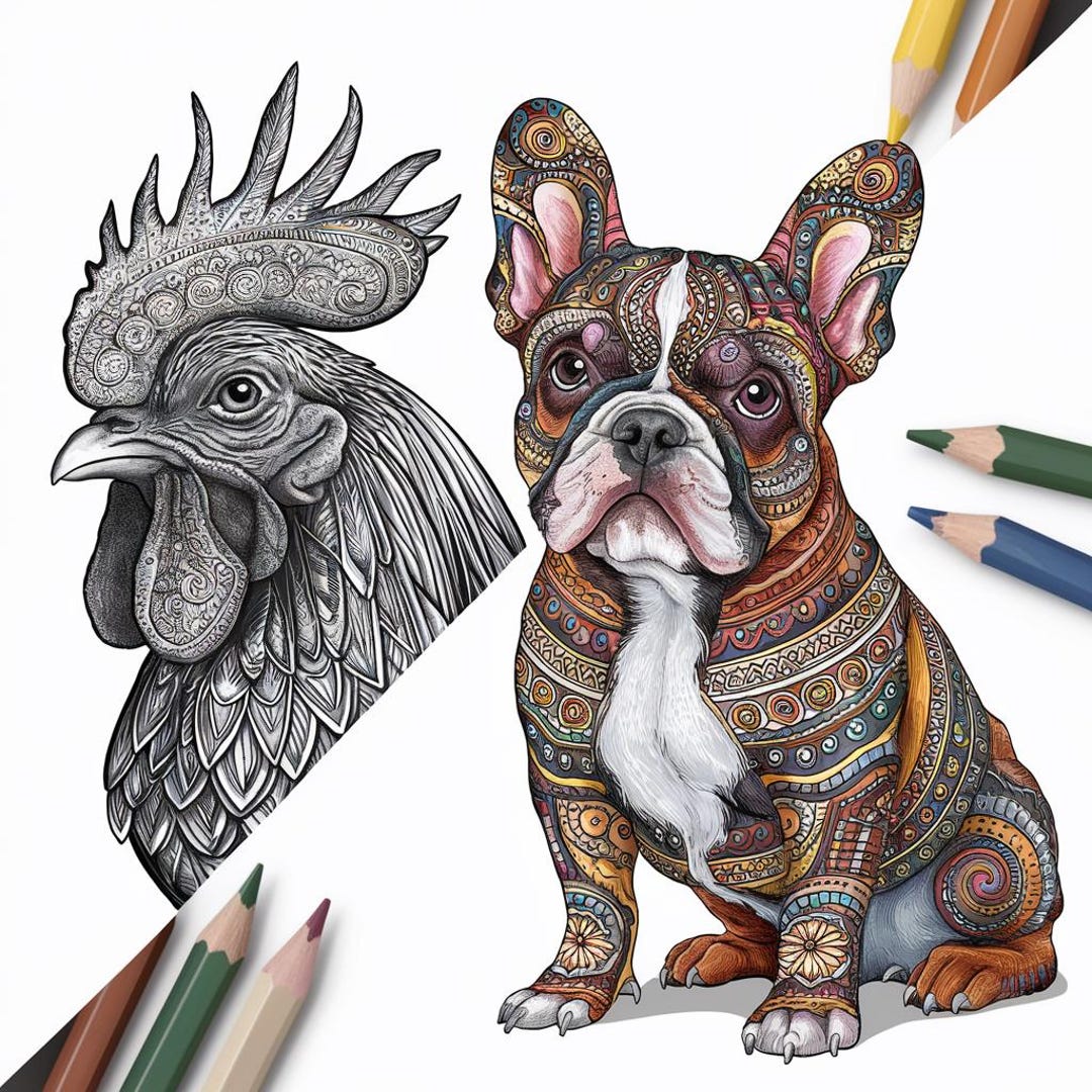Animals Coloring Pages –printable PDF Sheets for Adults Kids | Cute ...