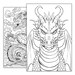 Dragon Coloring Page – Printable Fantasy Creature Art for Kids and ...