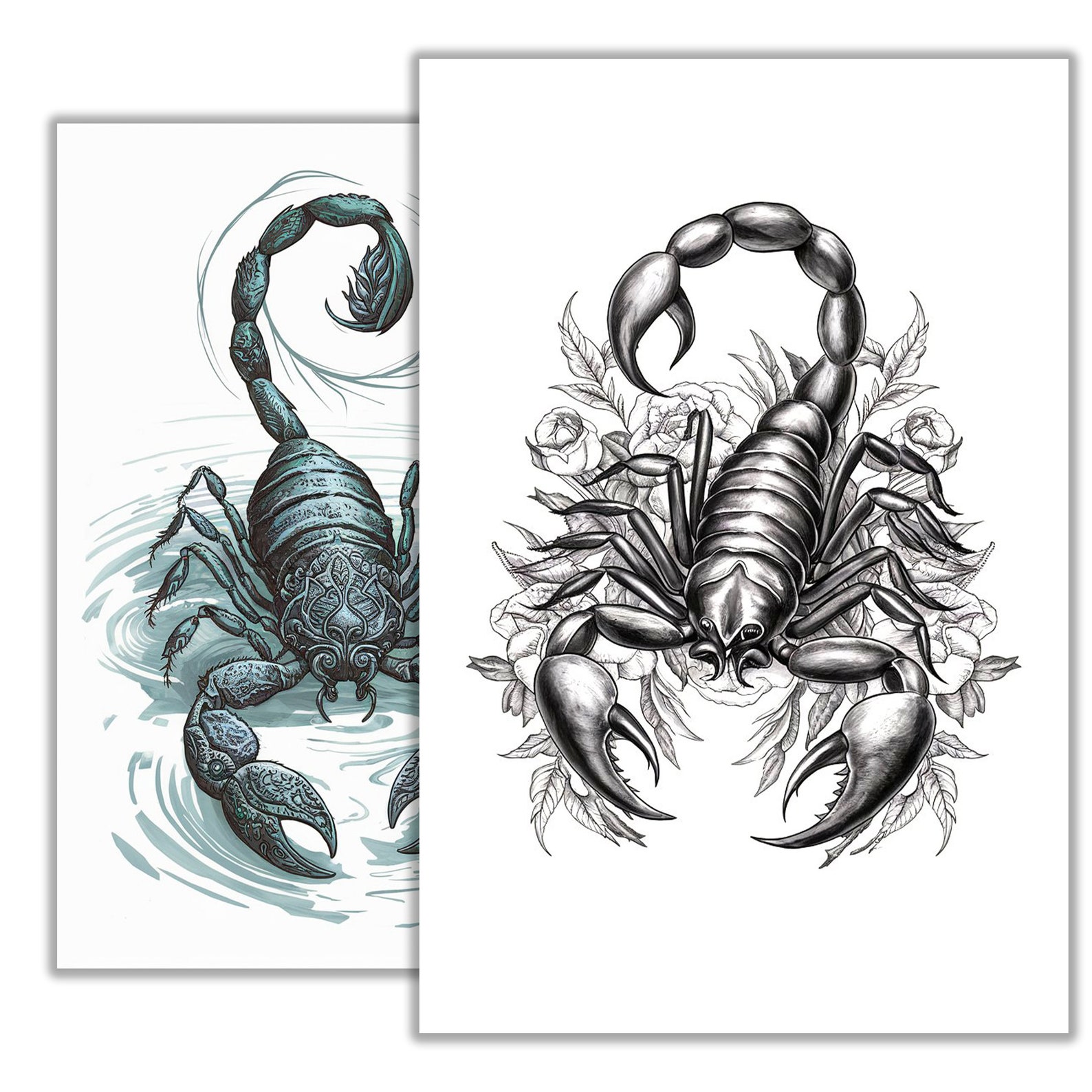 Scorpion Tattoo Sketch Intricate and Bold Design for Ink Lovers - Etsy
