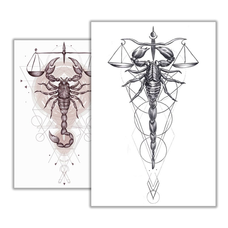 Scorpion Tattoo Sketch - Intricate and Bold Design for Ink Lovers - Etsy