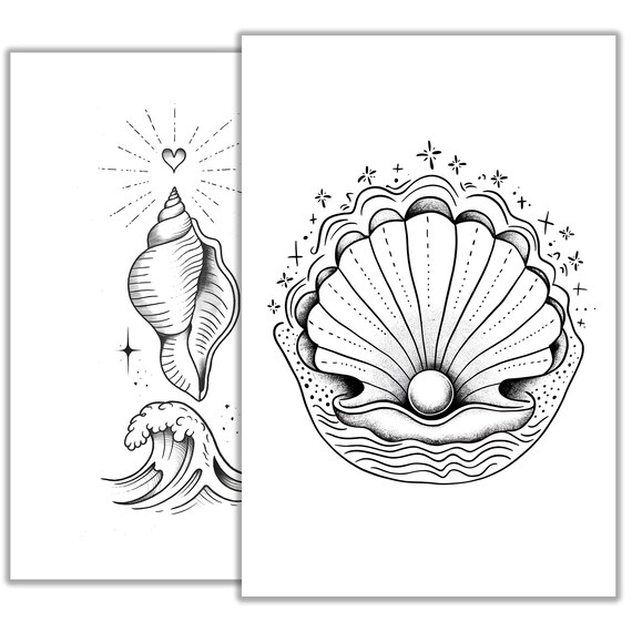 Seashell tattoo ideas - Bronctattooaus.com