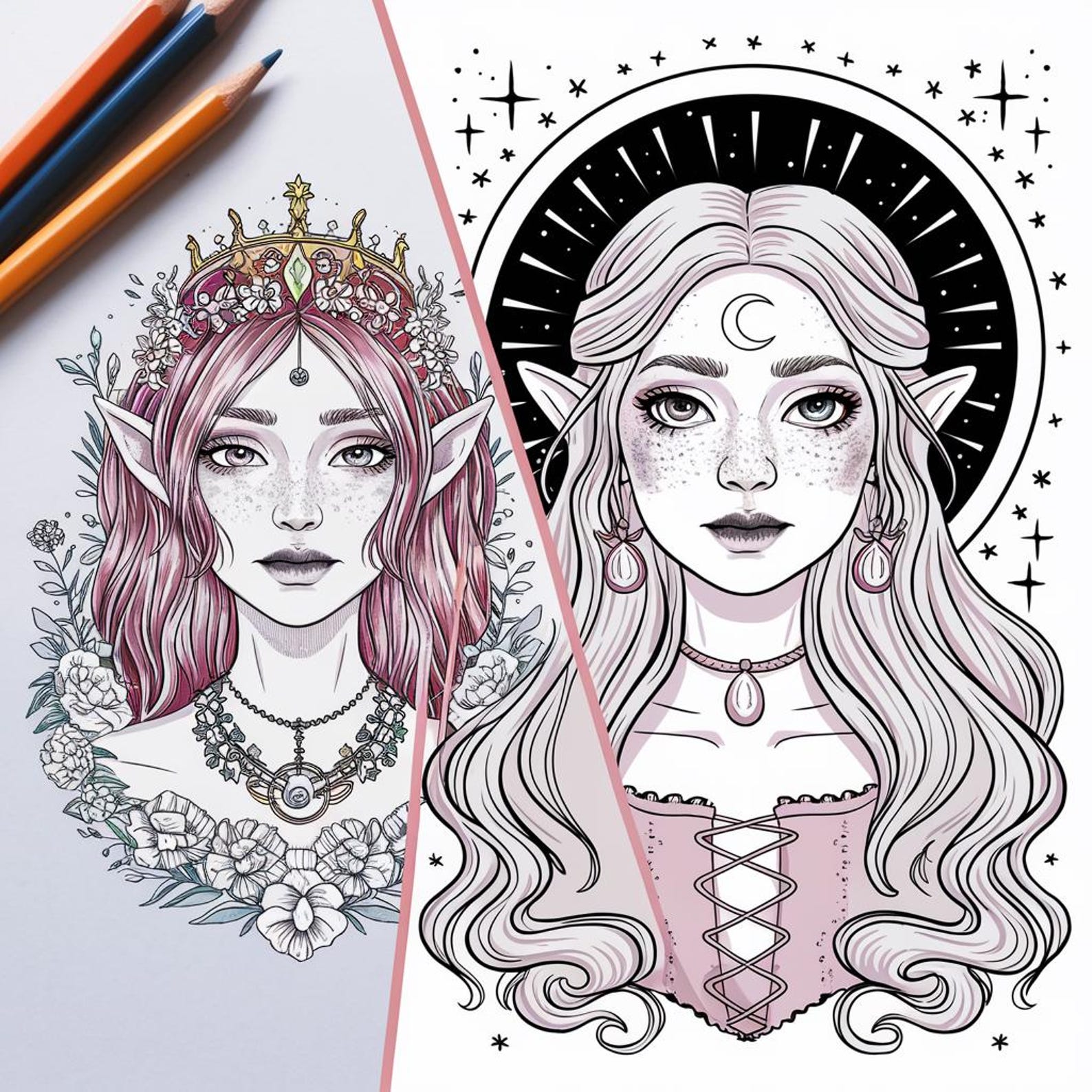 A Collection of Anime Style Coloring Pages | Printable Anime-inspired ...