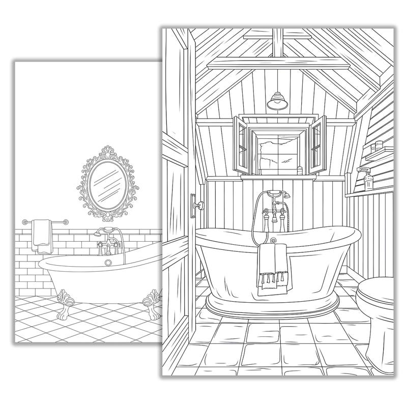 Printable Bathroom Coloring Pages - Fun & Quirky Designs for All Ages ...