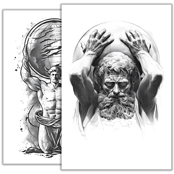 Atlas Greek Mythology Tattoo