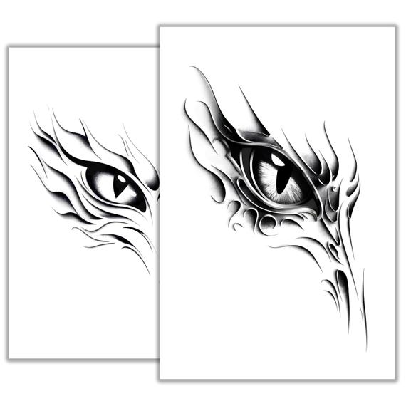 Dragon Eye Tattoo Design