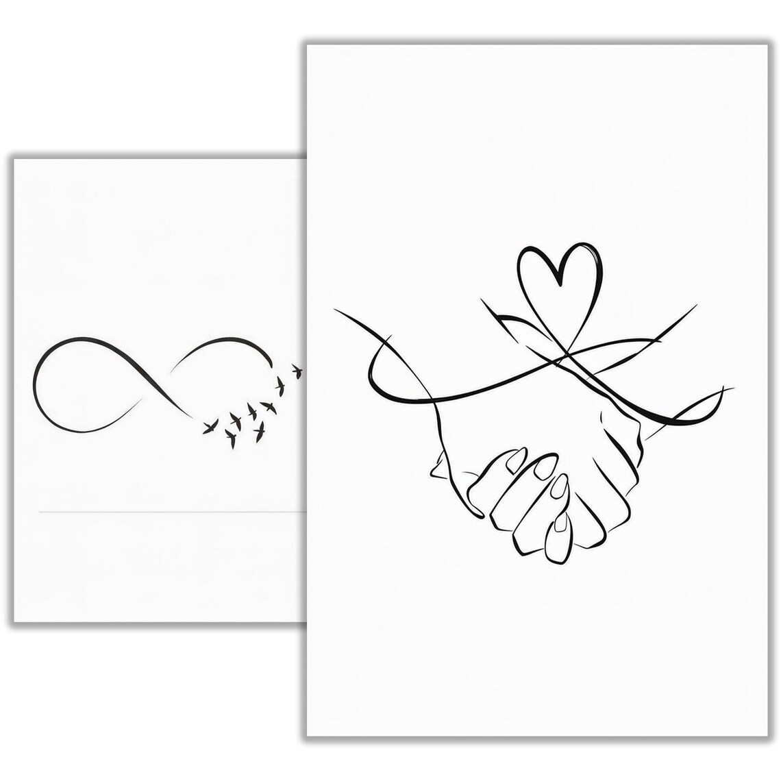 Elegant Infinity Sign Tattoo Sketches Unique Ink Designs - Etsy