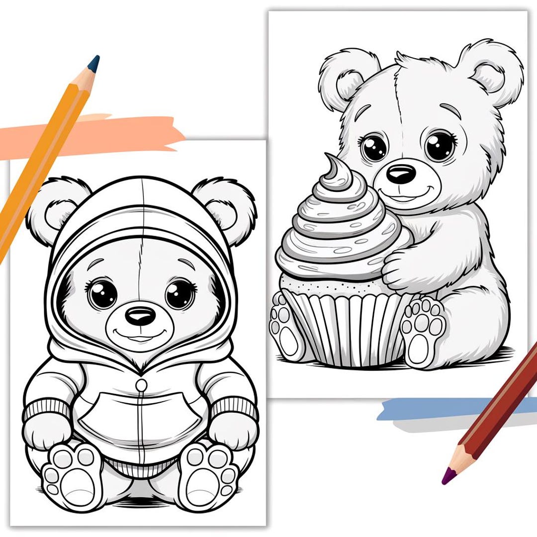 Teddy Bear Coloring Pages – Adorable and Fun Printable Art for Kids ...