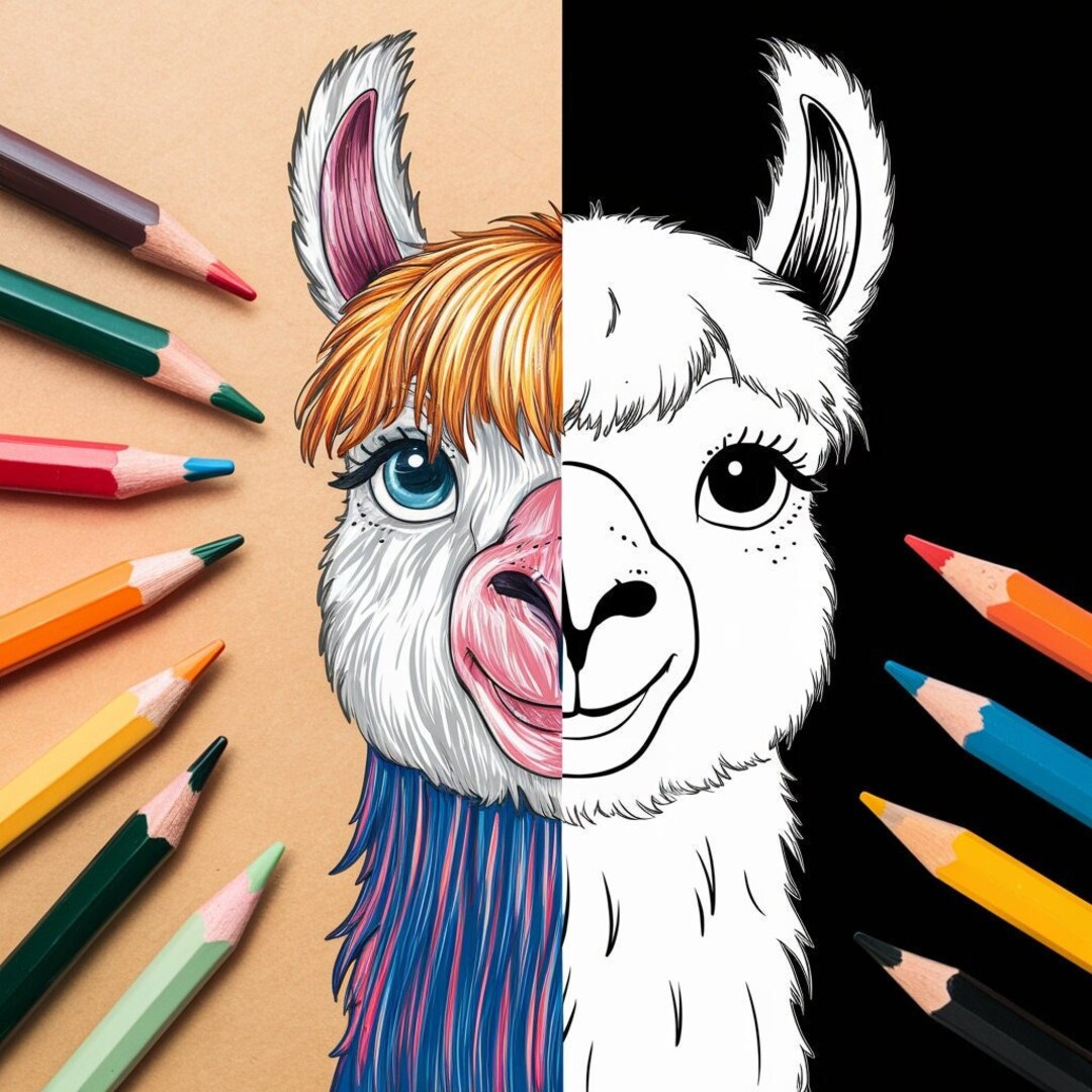 Coloring Llama. Coloring Pages, Coloring Pages for Adults. Coloring ...