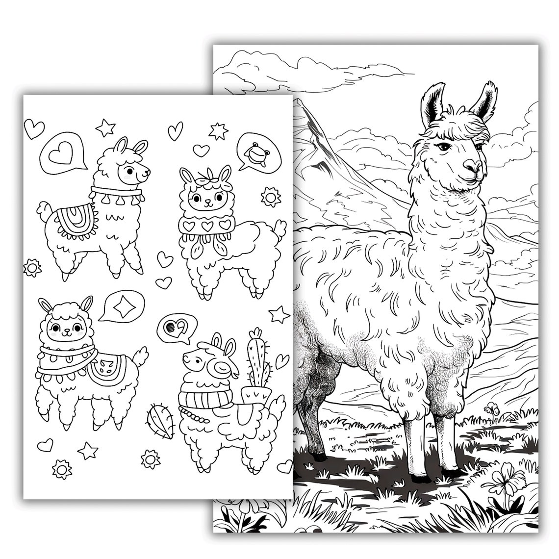 Coloring Llama. Coloring Pages, Coloring Pages for Adults. Coloring ...