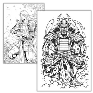 Fantasy Knights Coloring Page | Printable Medieval Adventure Art for ...