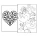 Heart Coloring Page Printable Heart Design for Relaxing and Creative ...