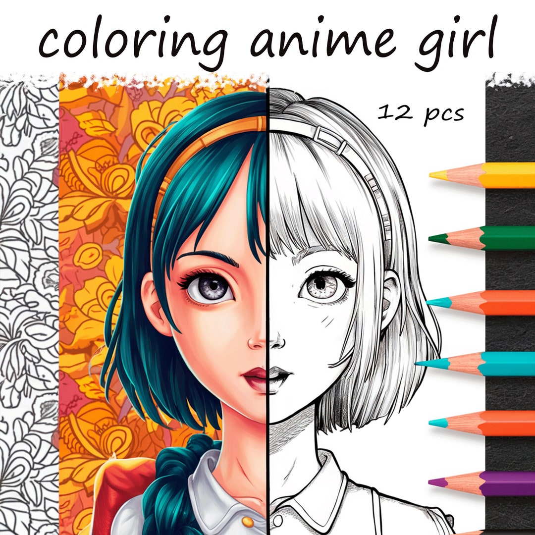 Anime-style Coloring .coloring Pages, Coloring Pages for Adults ...