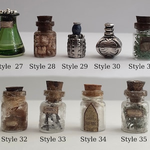 Miniature Aged Medieval Apothecary Filled Remedy Jars - Etsy Australia
