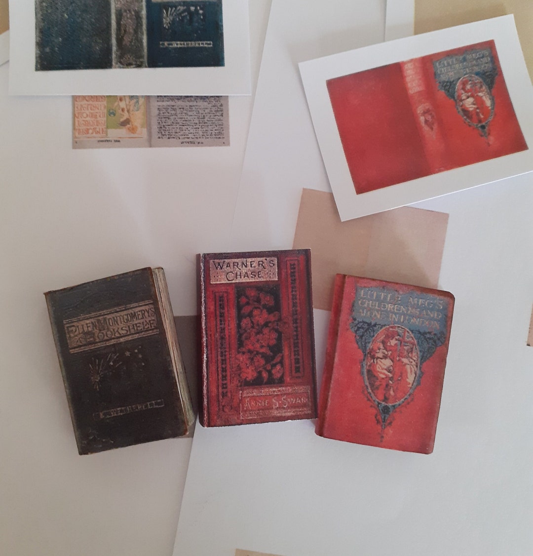 Miniature Antique Victorian Style Books X3 'make Your Own' Kit Dolls ...