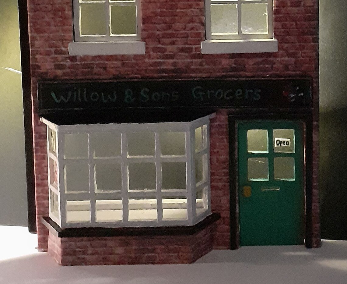 Diorama Blank Kit of Shop With Bay Window and Extension. for | Etsy