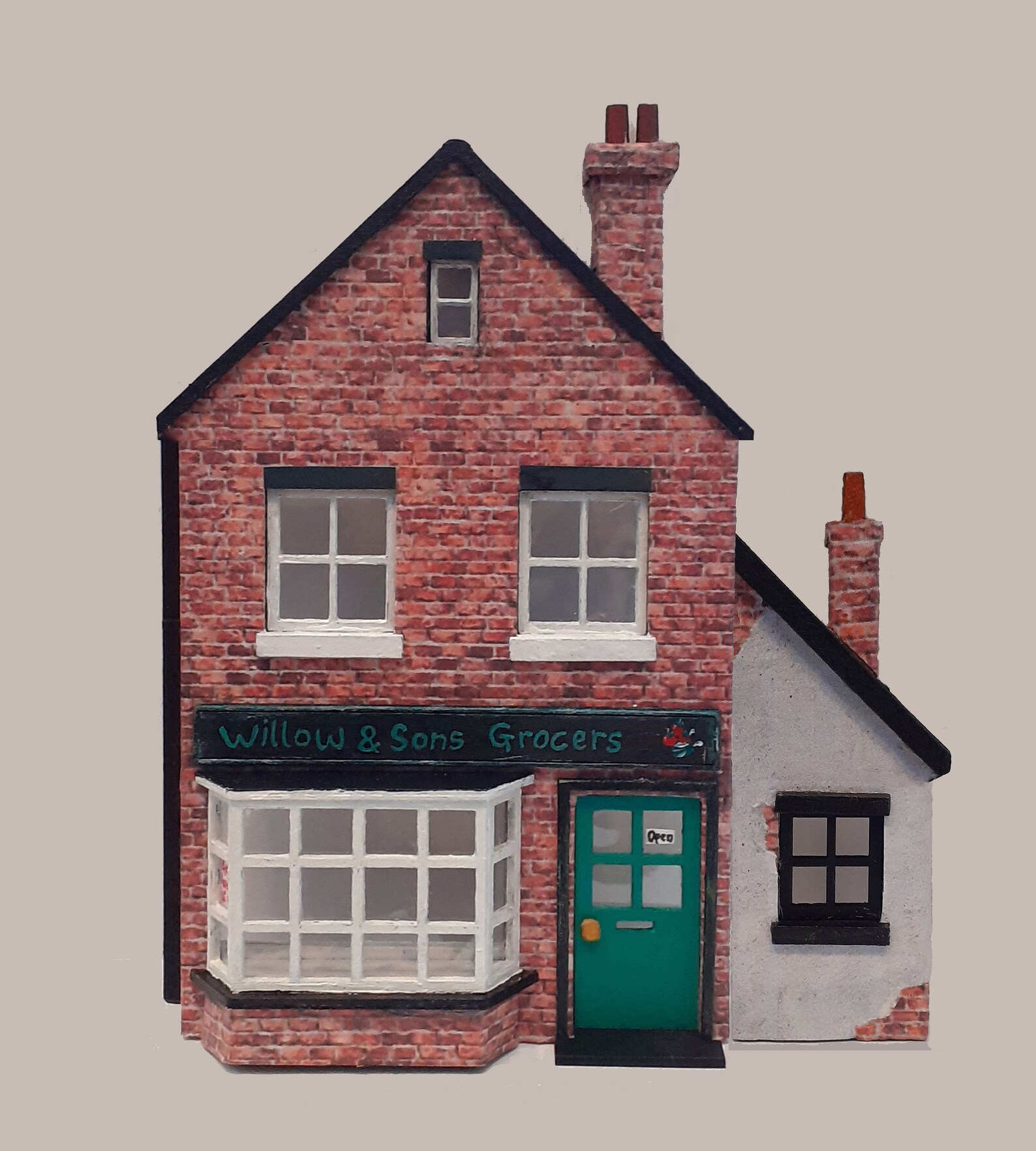 Diorama Blank Kit of Shop With Bay Window and Extension. for | Etsy