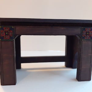 Dollhouse Medieval Tudor Writing Desk & Stool. 12th Scale. Wood Kit or ...