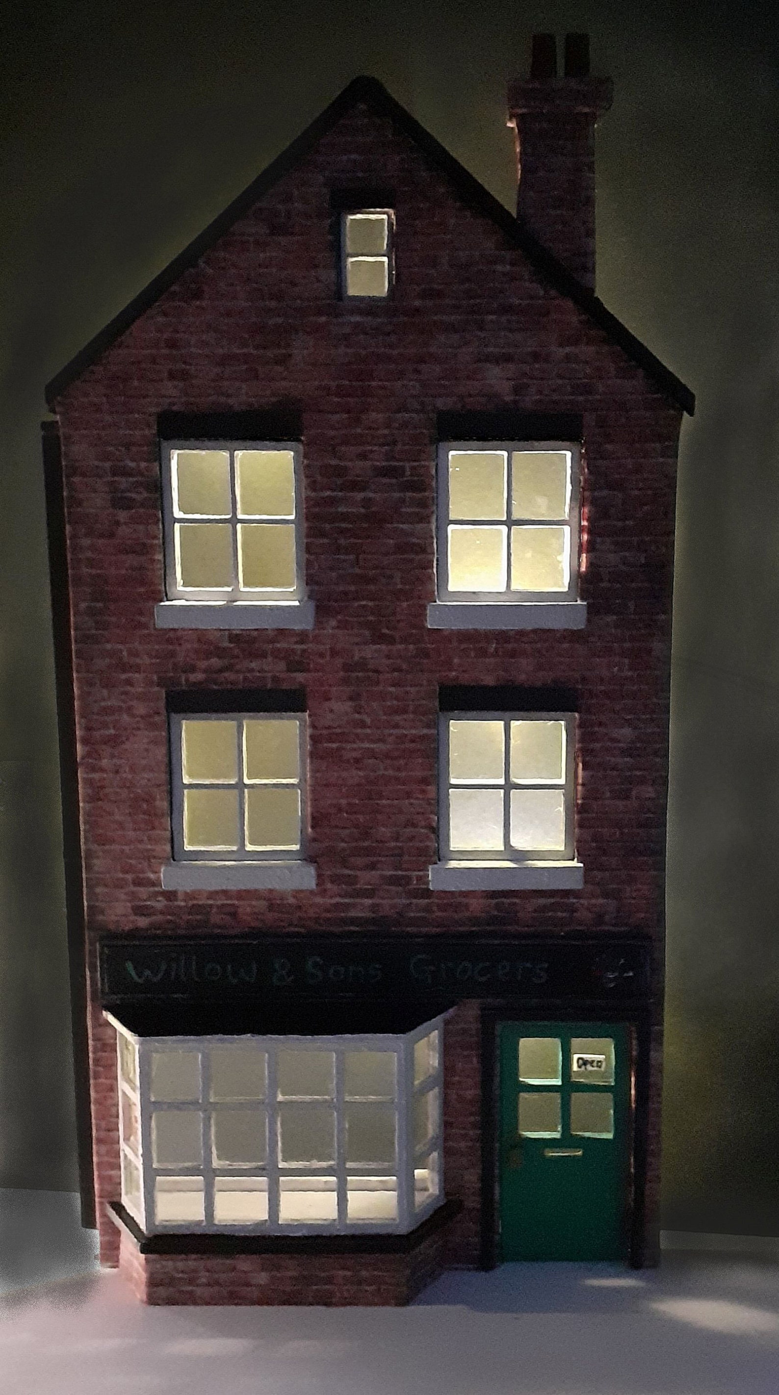 Diorama Blank Kit of Shop With Bay Window and Extension. for | Etsy