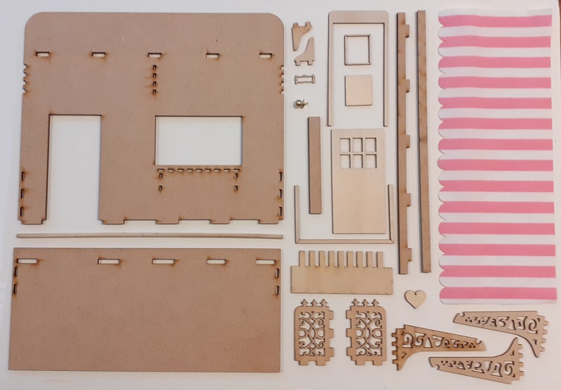 Dolls House Shop Front Kit With Optional Back Room. 1:24 Scale. Choice ...