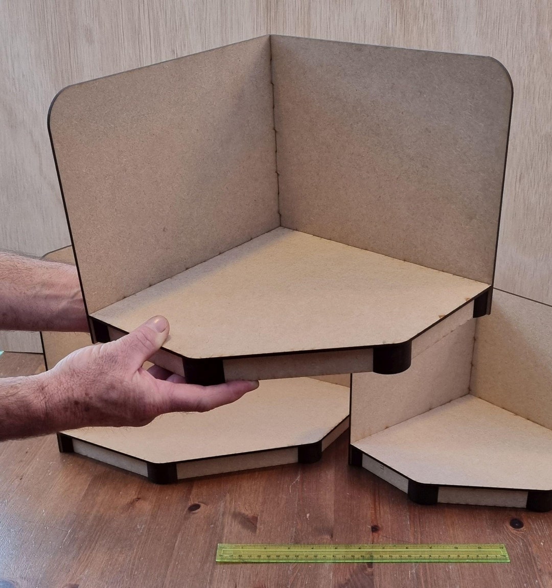 Model Diorama Display Base Board Kit Walled Dolls House Room Box 30 X ...