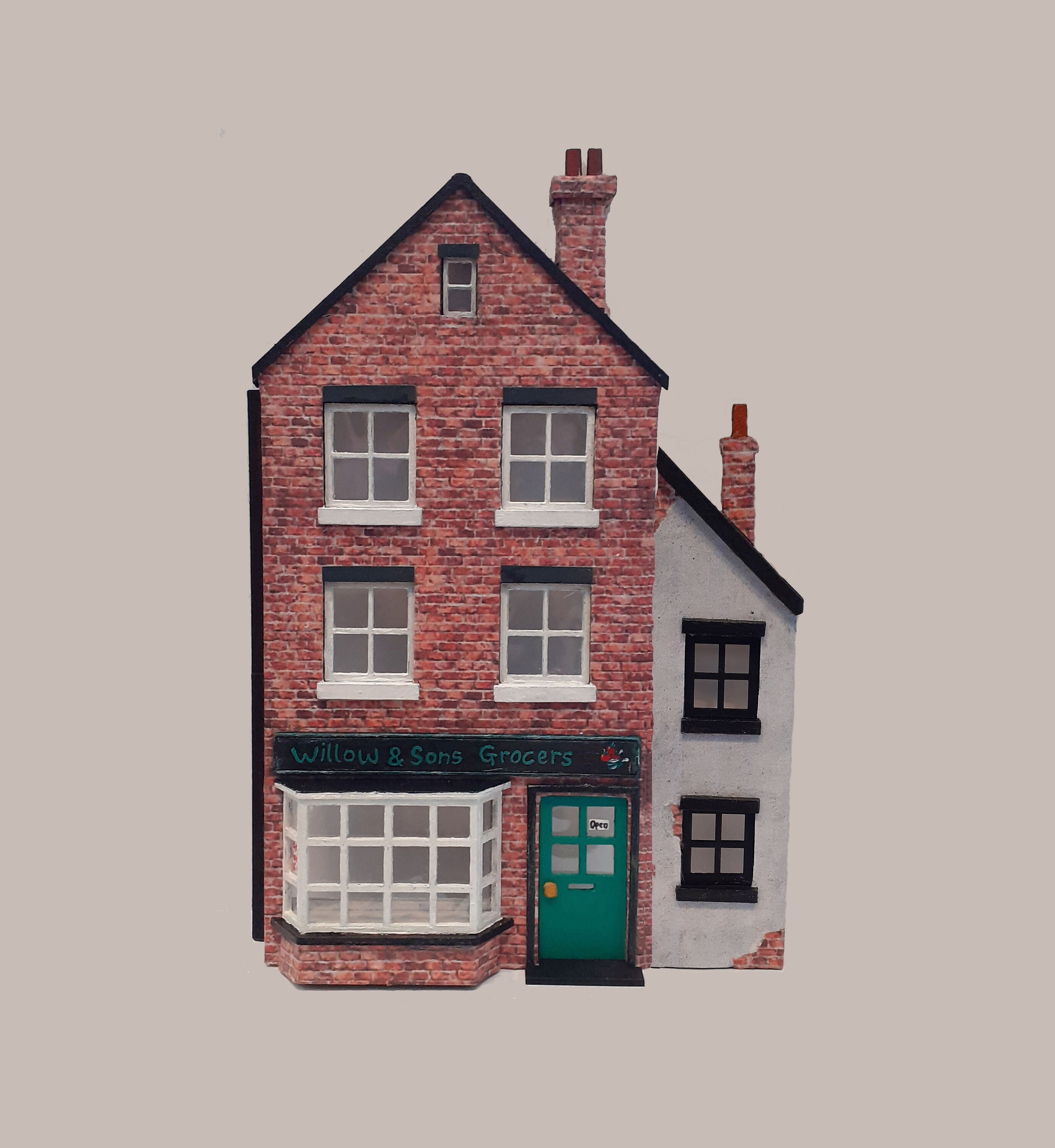 Diorama Blank Kit of Shop With Bay Window and Extension. for - Etsy