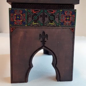 Dolls House Medieval Tudor Writing Desk & Stool. 12th Scale Wood Kit or ...