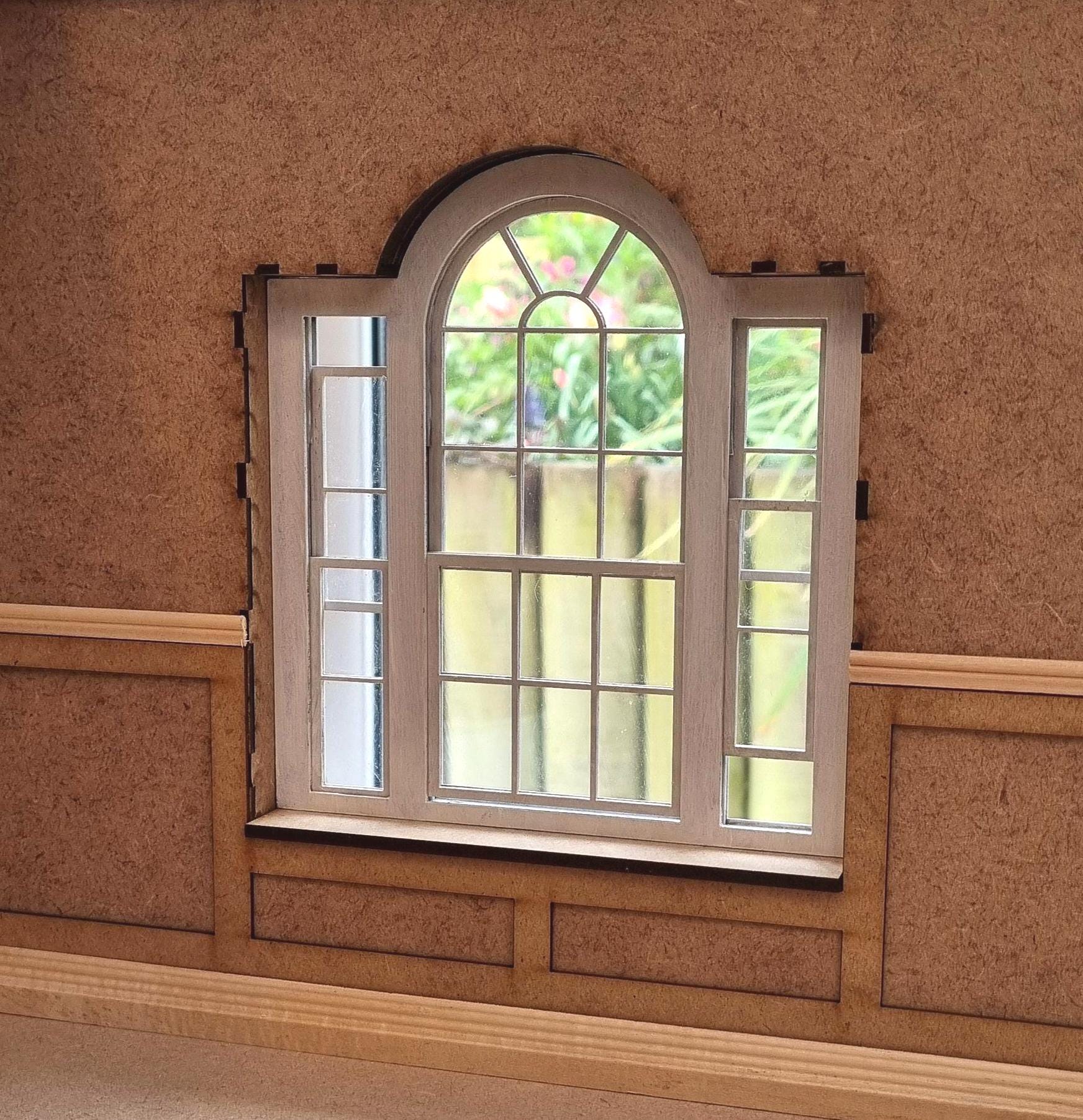 Room Box, 12th Scale Regency Style With Fireplace, Georgian Window ...
