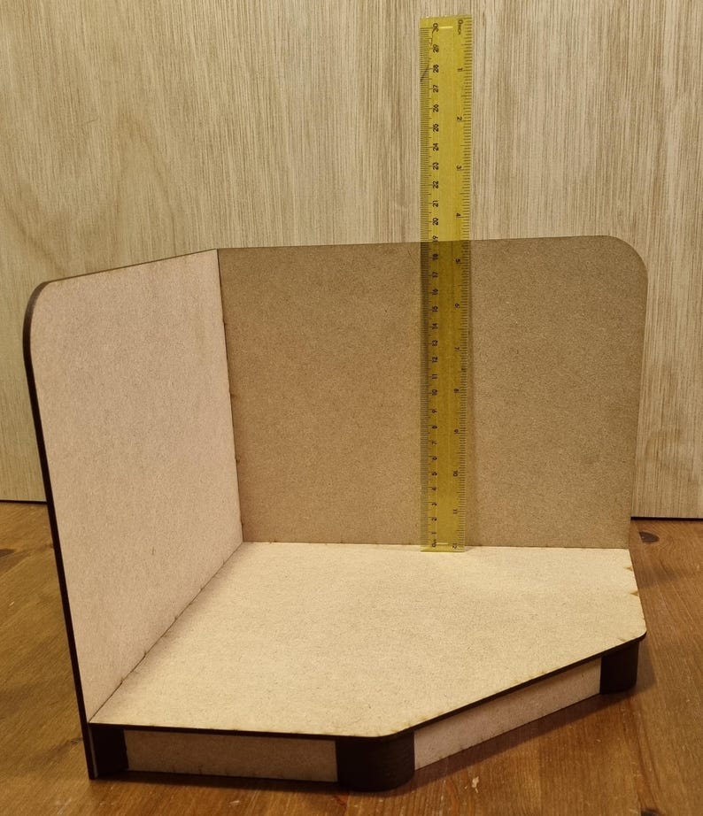 Model Diorama Display Base Board Kit Walled Dolls House Room Box 30 X ...