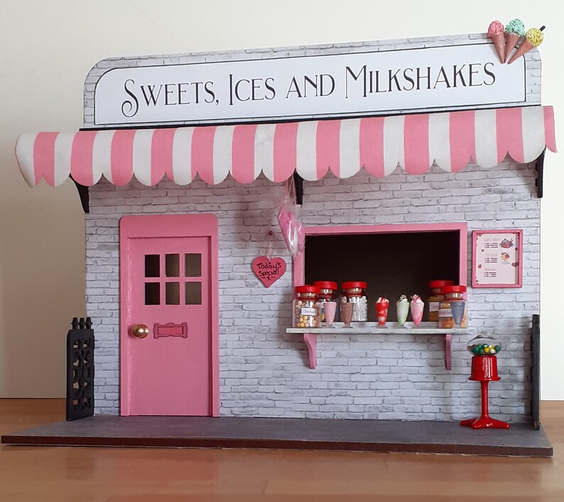 Dolls House Shop Front Kit With Optional Back Room. 1:24 Scale. Choice ...