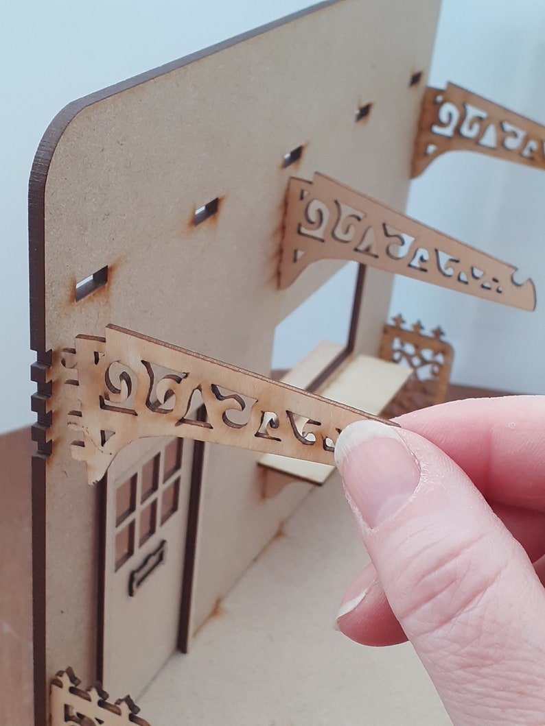 Dolls House Shop Front Kit With Optional Back Room. 1:24 Scale. Choice ...