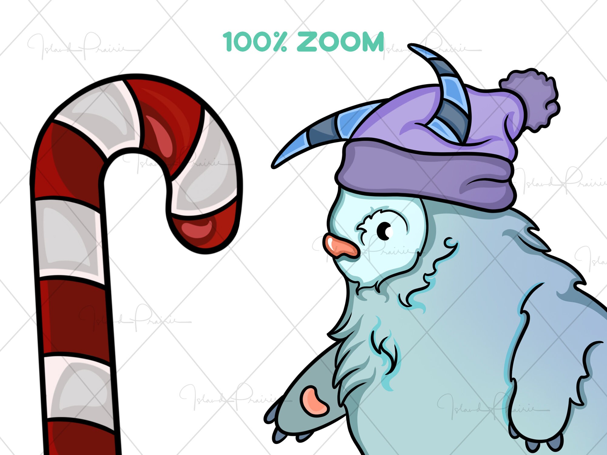 Yeti Christmas Monster Clipart Digital Files - Commercial-use ...