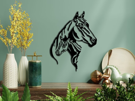 Custom Horse Metal Sign Metal Horse Decor Ranch Metal Wall | Etsy