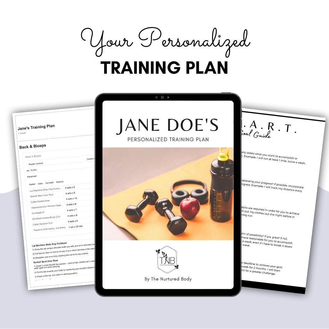 Three (3) Week Personalized Training Plan - Etsy