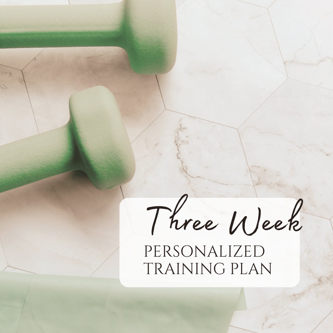 Three (3) Week Personalized Training Plan - Etsy
