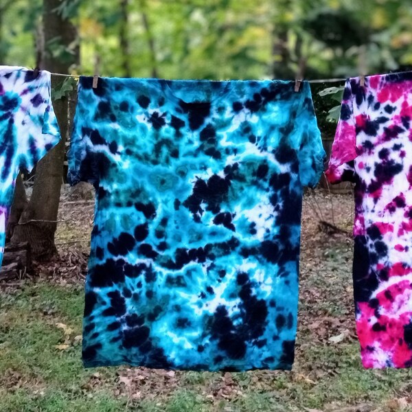 Custom Tie-dye Short Sleeve Crew Neck T-shirts for Women, Ladies Tie ...