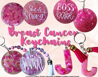 Breast Cancer Keychains - Etsy