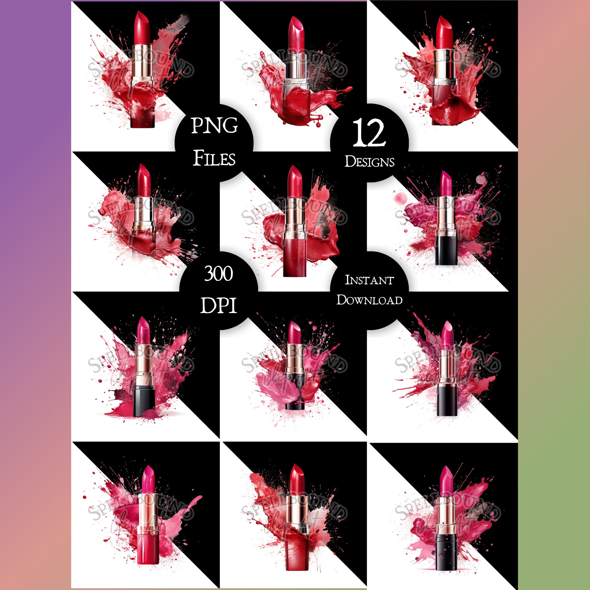 Lipstick Digital Clipart, Commercial Use, Instant Download, Makeup ...