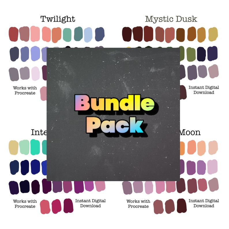Procreate Color Palette Bundle Sky Colors Galaxy Colors - Etsy