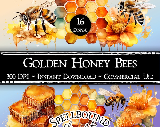 Honey Clipart, Bee Keeping Clipart, Honey Comb Clipart, Daisy Clip Art ...