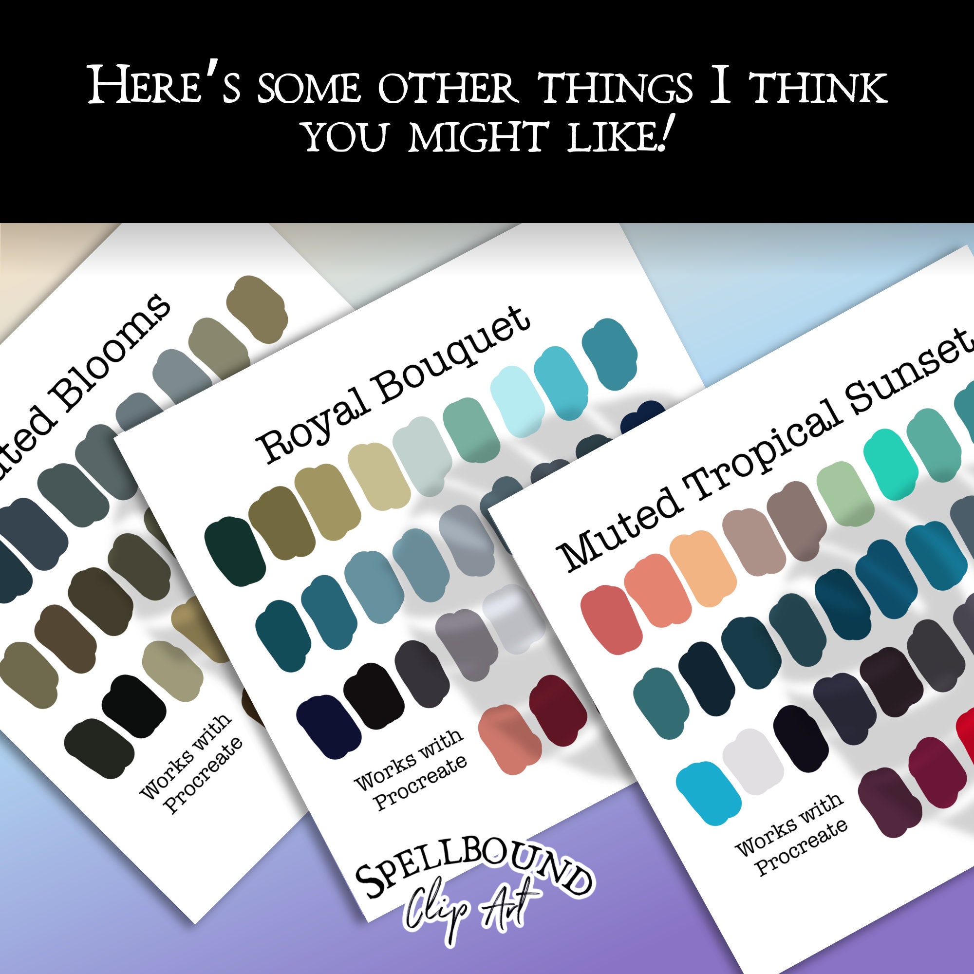 Procreate Color Palette Bundle, Sky Colors, Galaxy Colors, Color ...