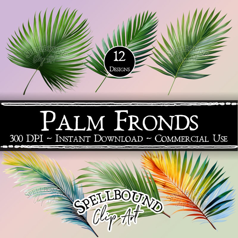 Palm Frond Art - Etsy
