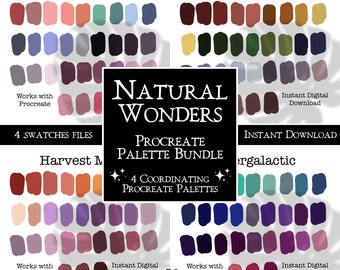 Procreate Color Palette Bundle, Summer, Bright, Tropical, Color ...