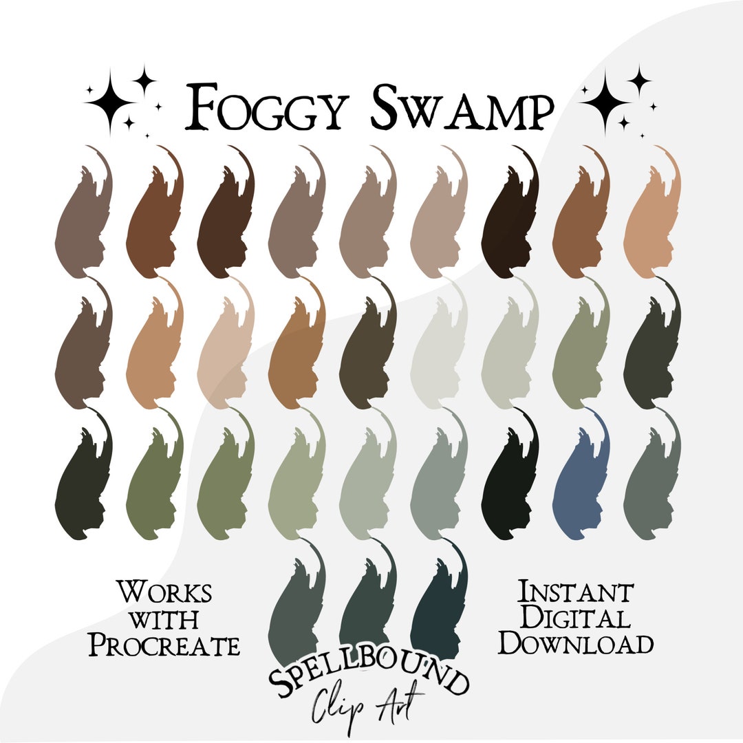 Procreate Color Palette, Earth Tones, Color Swatches, iPad Procreate ...