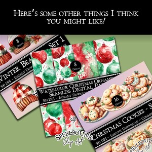 Christmas Cookies Digital Clipart, Commercial Use, Instant Download ...