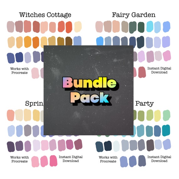 Procreate Color Palette Bundle Spring Colors Pastel Colors | Etsy