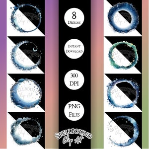 Celestial Frames Digital Clipart, Commercial Use, Instant Download ...