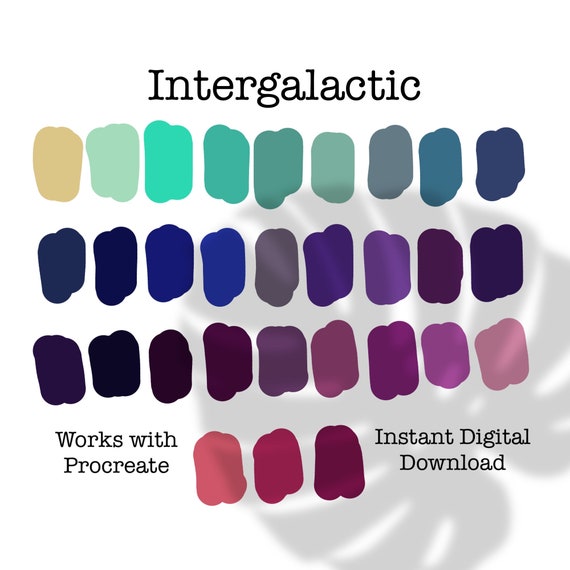 Procreate Color Palette Galaxy Sky Colors Color Swatches - Etsy