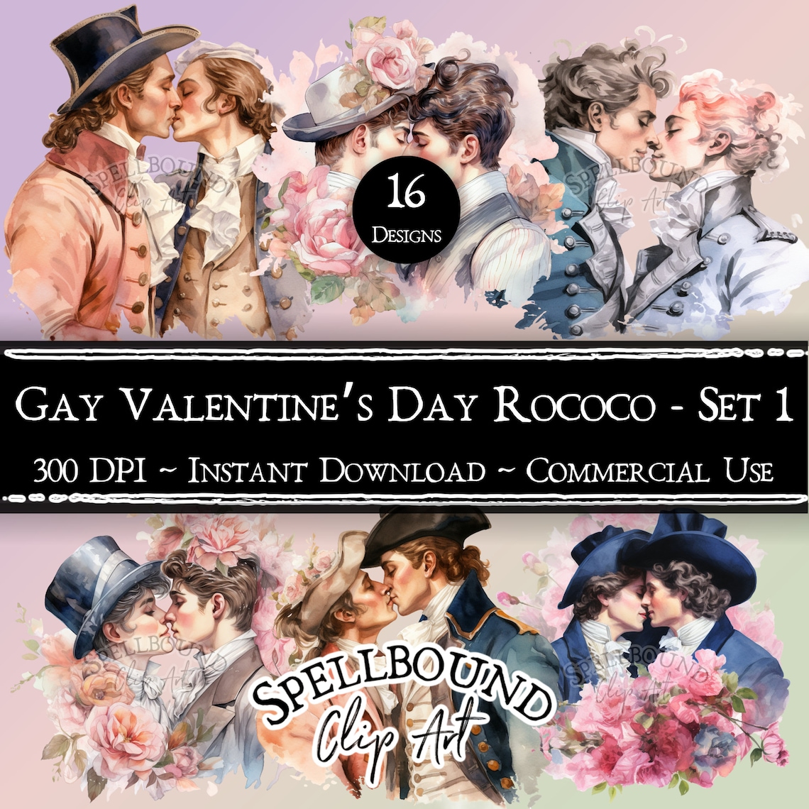 Gay Rococo Digital Clipart, Commercial Use, Instant Download, Gay Clip ...