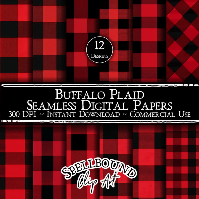 Red and Black Plaid - Etsy