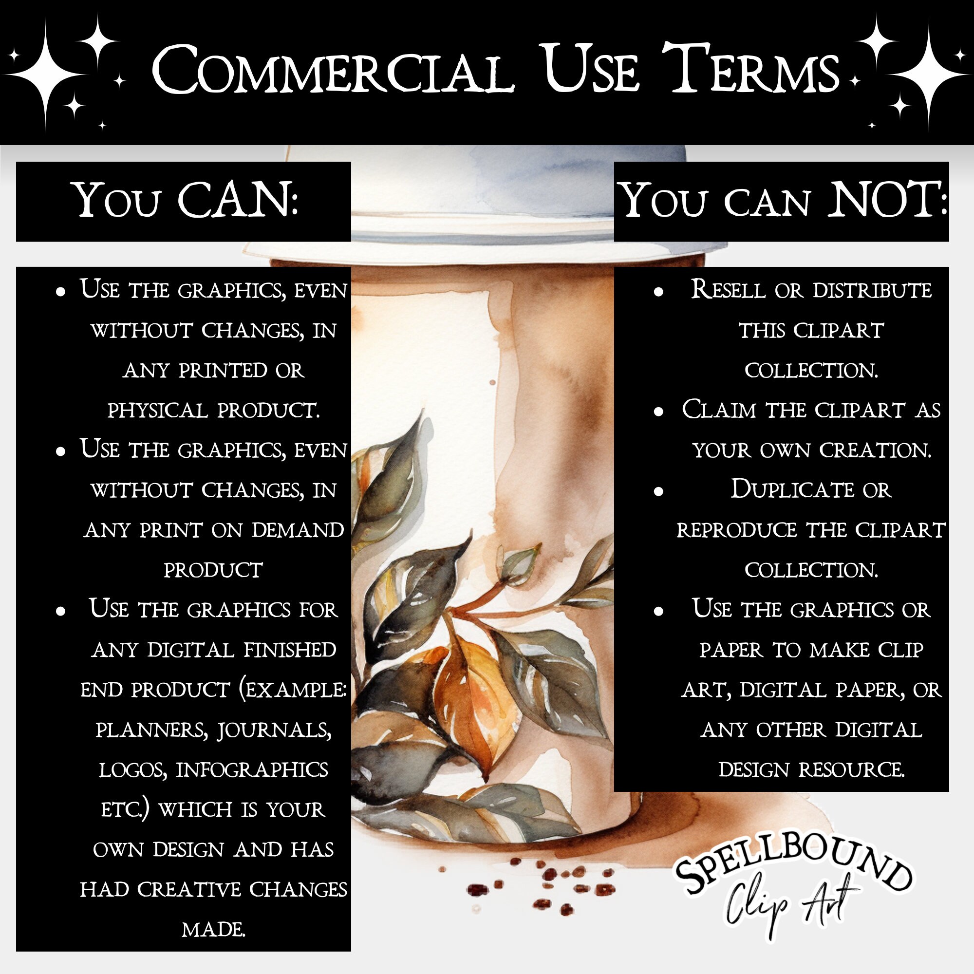 Coffee Digital Clipart, Commercial Use, Instant Download, Cappuccino ...